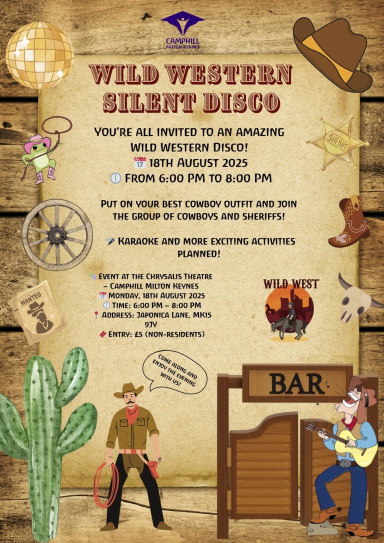 Wild Western Silent Disco - 18th August | Camphill MK